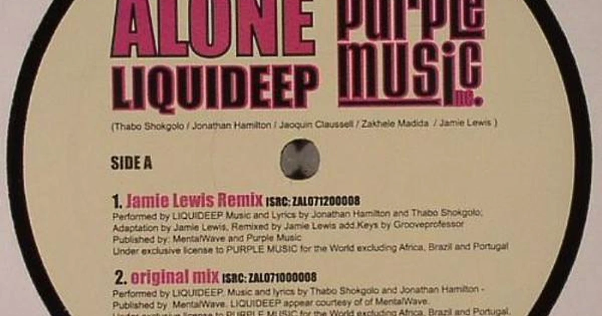 Liquideep ALONE Vinyl Record - UK Release