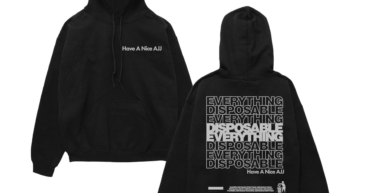 AJJ Disposable Everything Hoodie (Black)