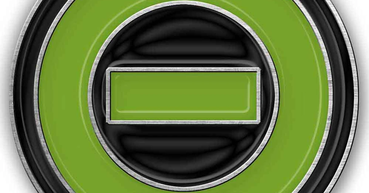 Type O Negative Pin Badge - Negative Symbol