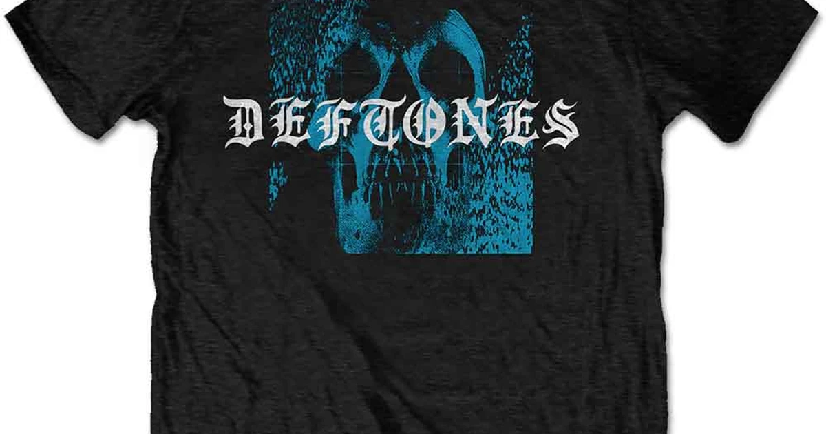 Deftones T Shirt - Static Skull