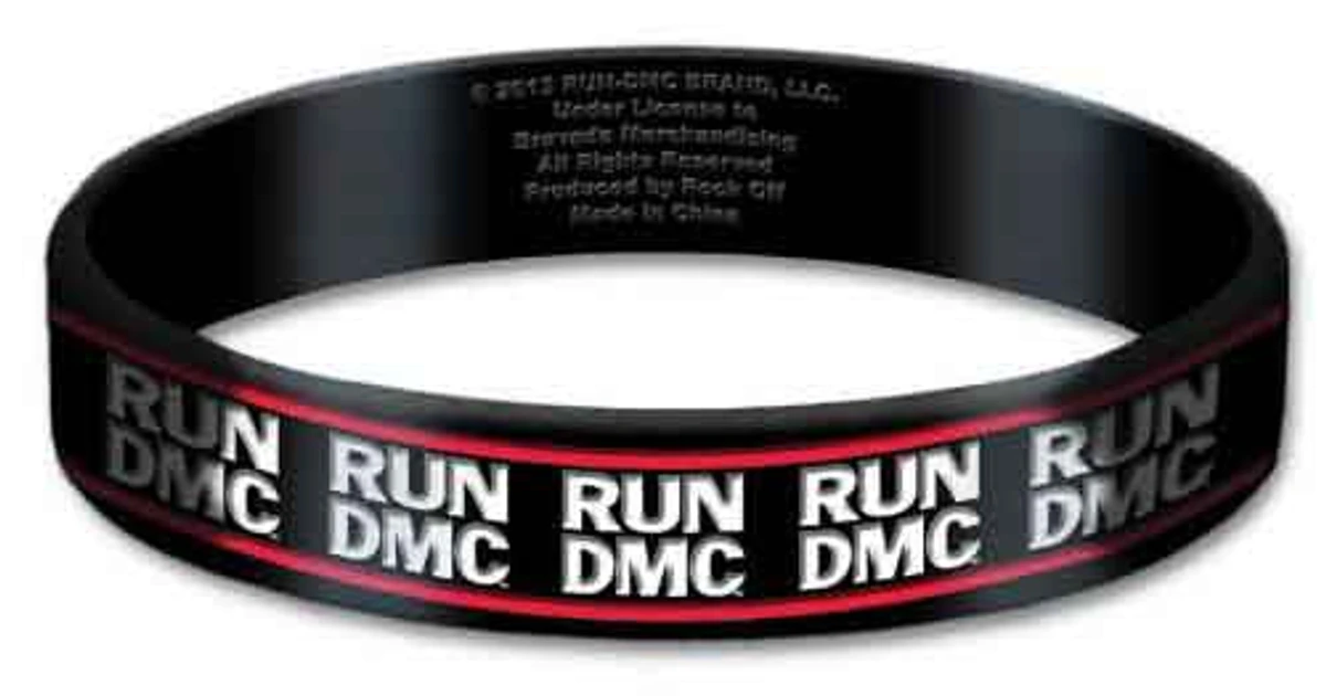 Run DMC Wrist Band - Rubber Gummy - Logo