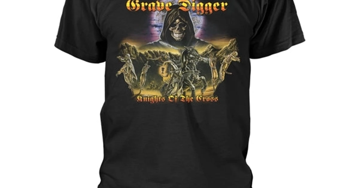 Grave Digger T Shirt - Knights Of The Cross