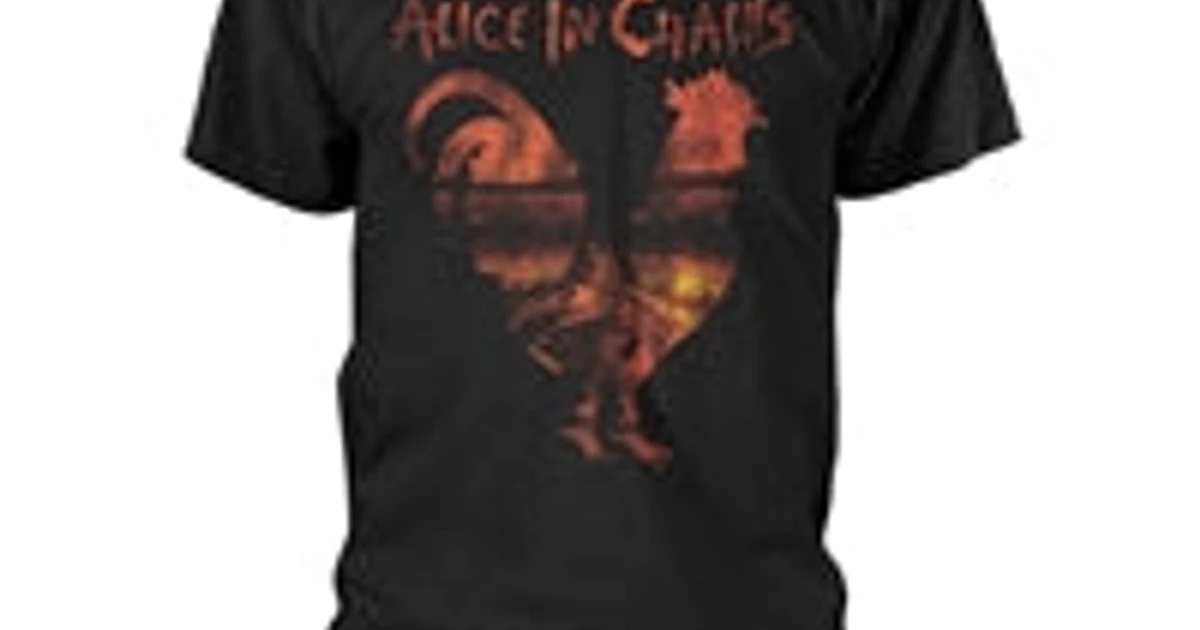 Alice In Chains T Shirt - Dirt Rooster Silhouette