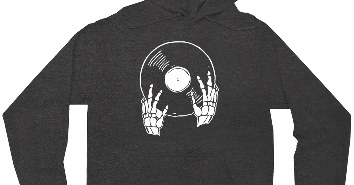 Merchbar Music Life Hoodie | Skeletons Spin Vinyl Too Merchbar Music ...