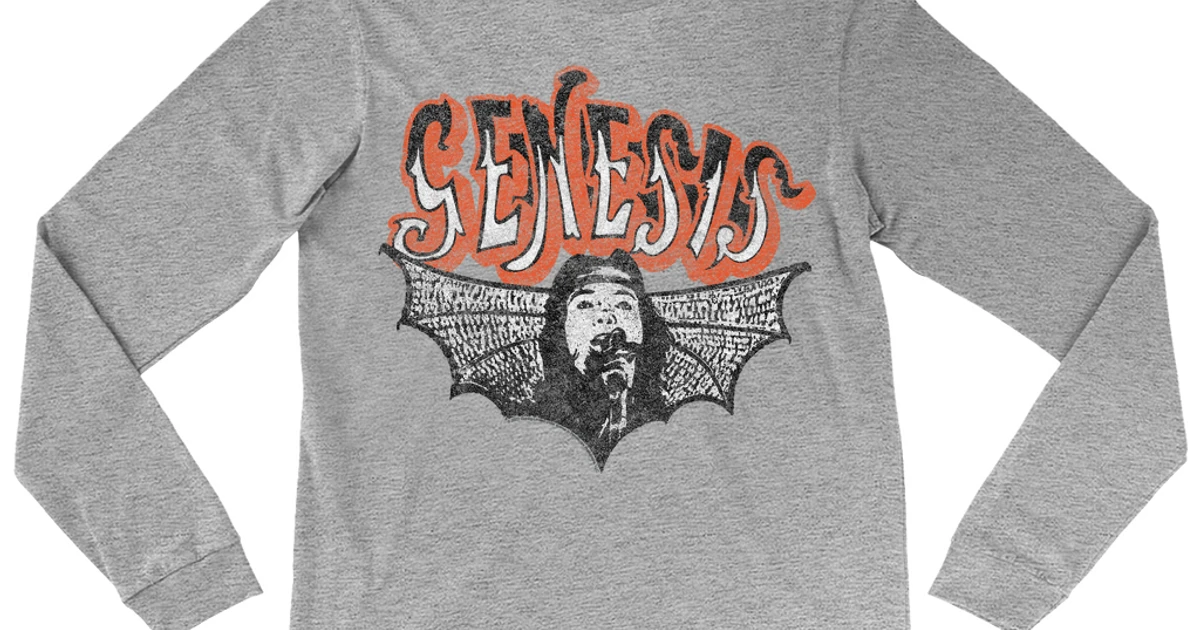 Genesis Long Sleeve Shirt | Logo With Wings Image Distressed Genesis Shirt