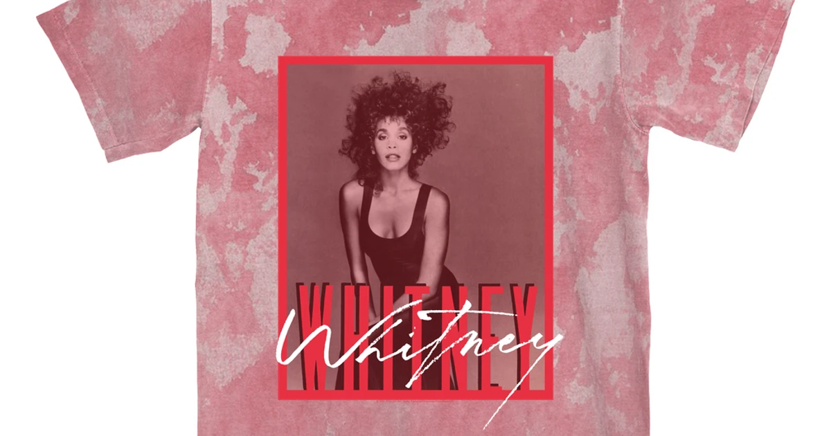 Whitney Houston T-shirt | Whitney Red Tone Photo Design Whitney Houston ...