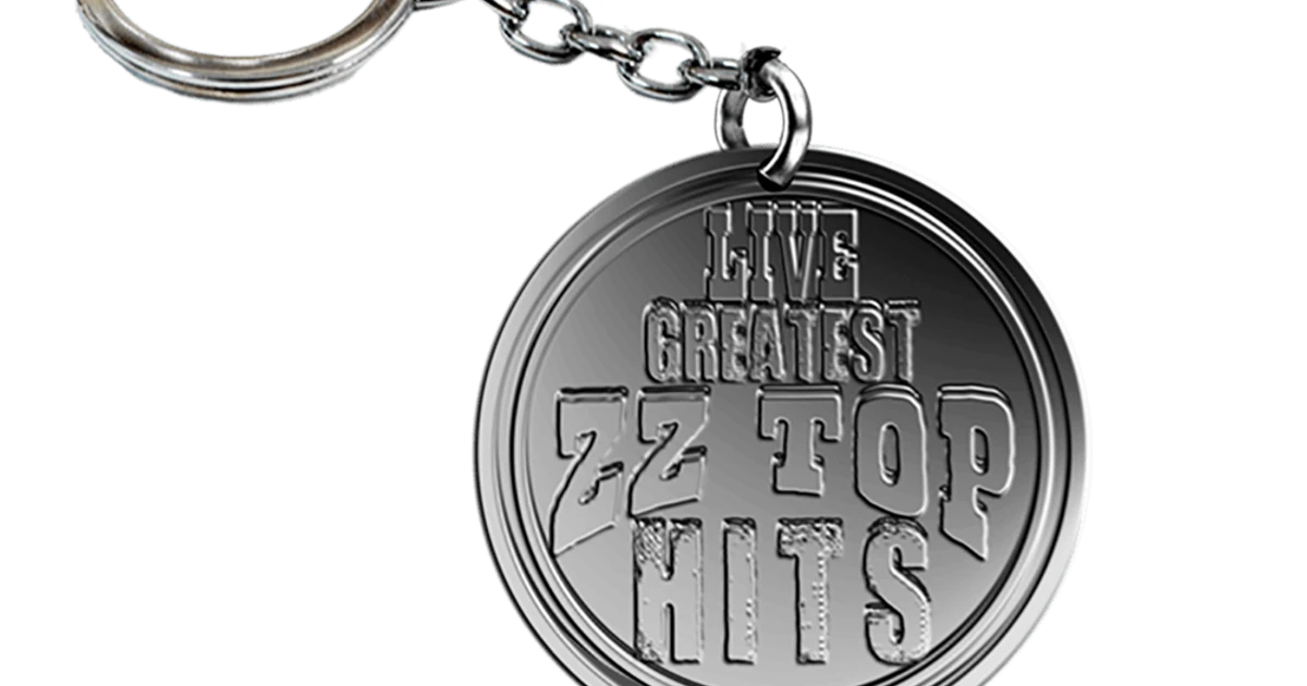 ZZ Top Greatest Hits Key Ring