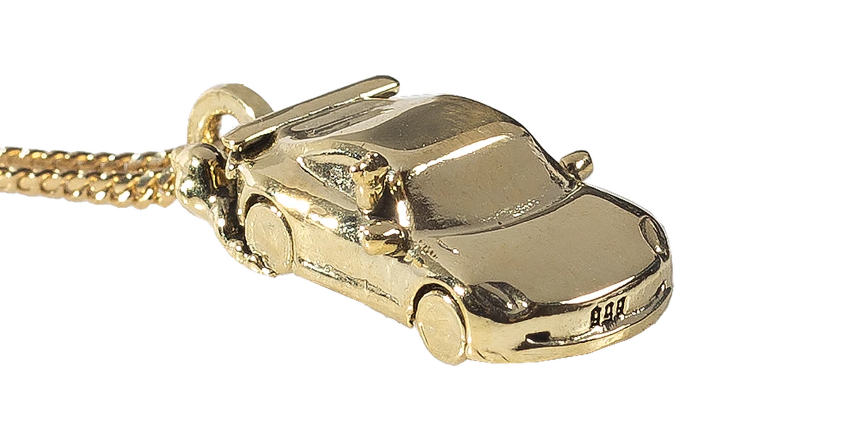 Juice WRLD GBGR MICRO-PENDANT BRUSHED YELLOW BRASS