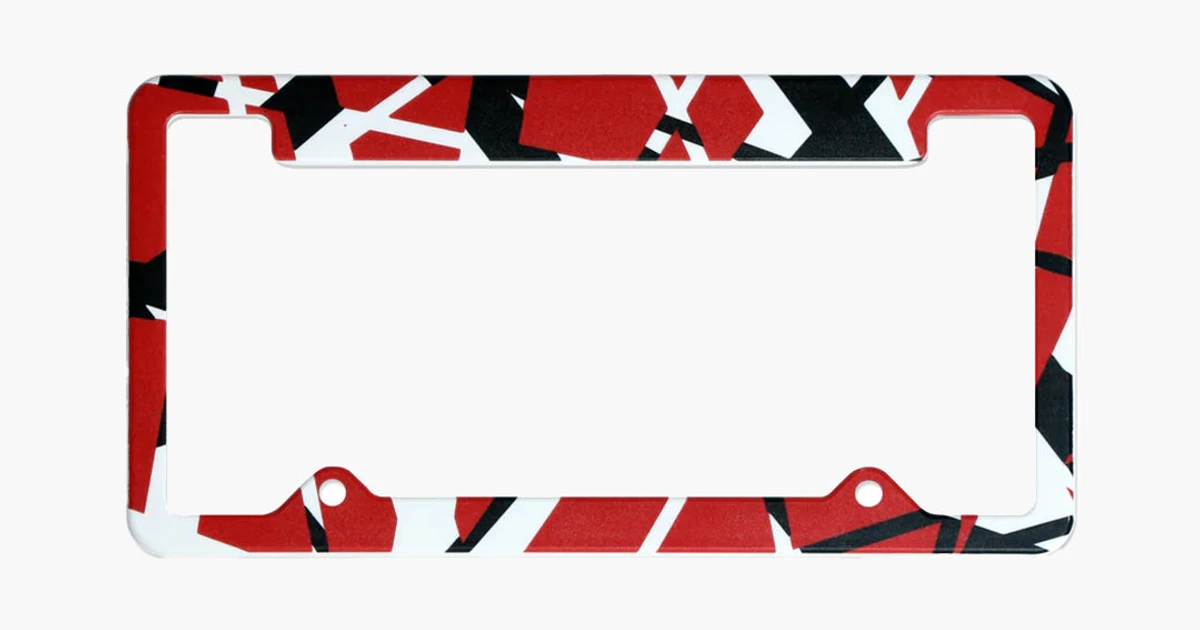 Eddie Van Halen Frankenstein License Plate Frame