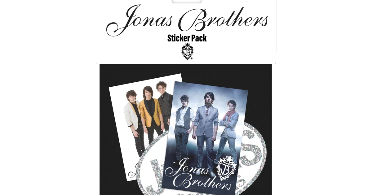Jonas Brothers THROWBACK STICKER PACK