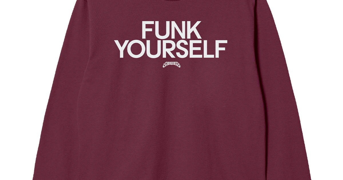 Chromeo FUNK YOURSELF LONG SLEEVE (MAROON)
