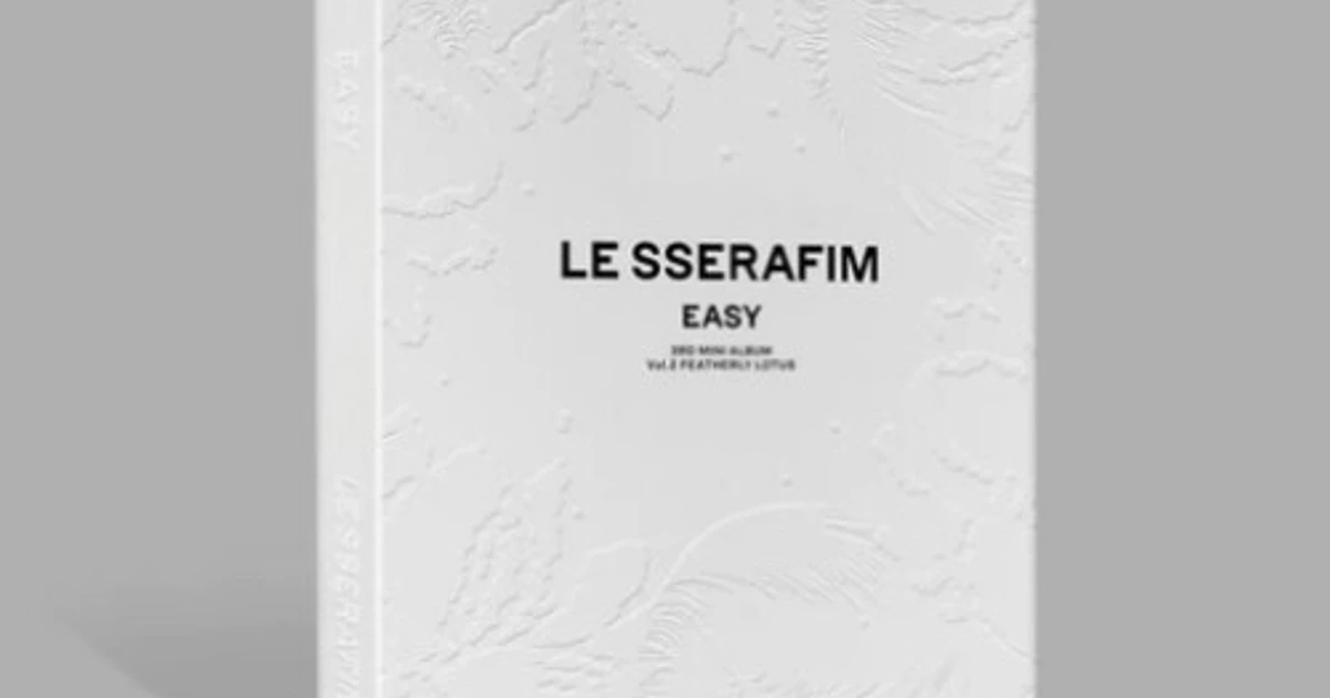 LE SSERAFIM 3RD MINI ALBUM 'EASY' FEATHERLY LOTUS CD