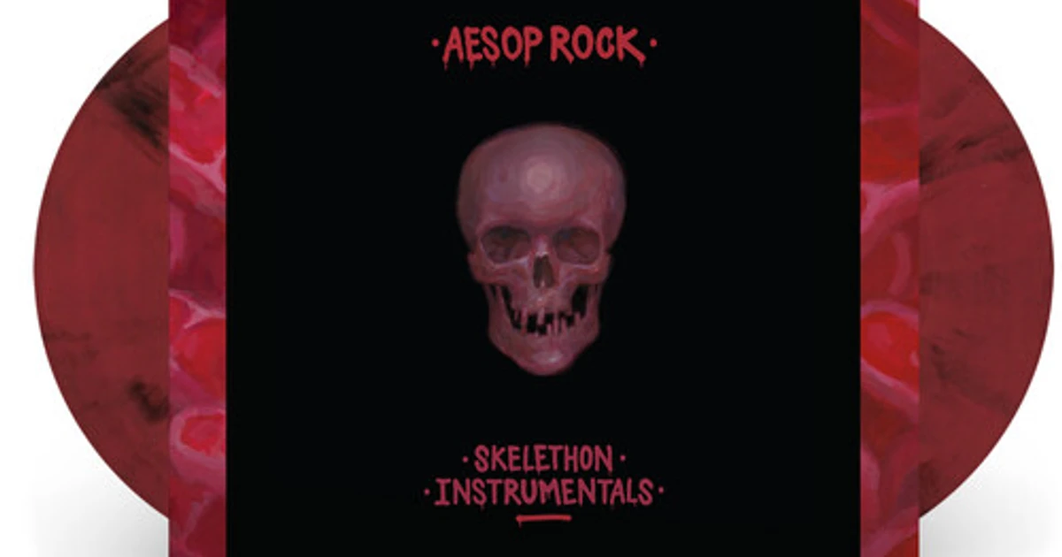 Aesop Rock SKELETHON (INSTRUMENTAL VERSION) MAROON/BLACK Vinyl Record