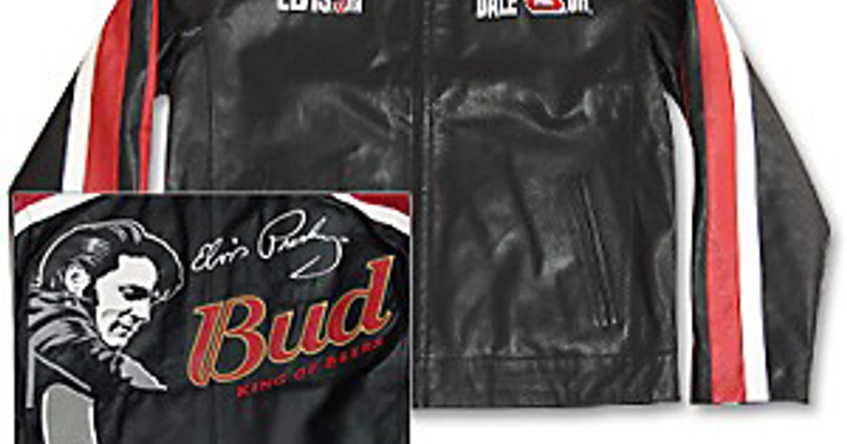 Hendrick Motorsports Dale Earnhardt Jr. Elvis Tribute Car Leather Jacket