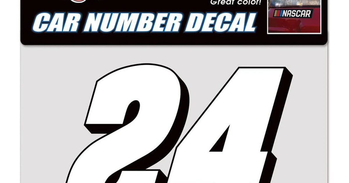 Hendrick Motorsports William Byron #24 Car Number Decal