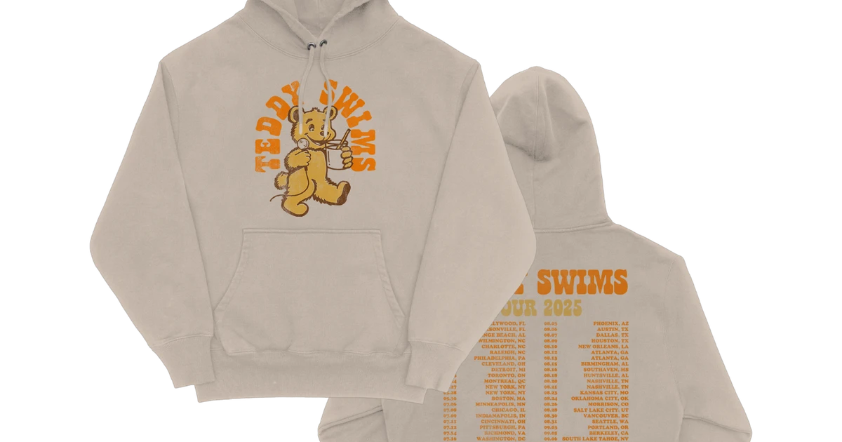 Teddy Swims Milk and Mic 2025 Tour Hoodie