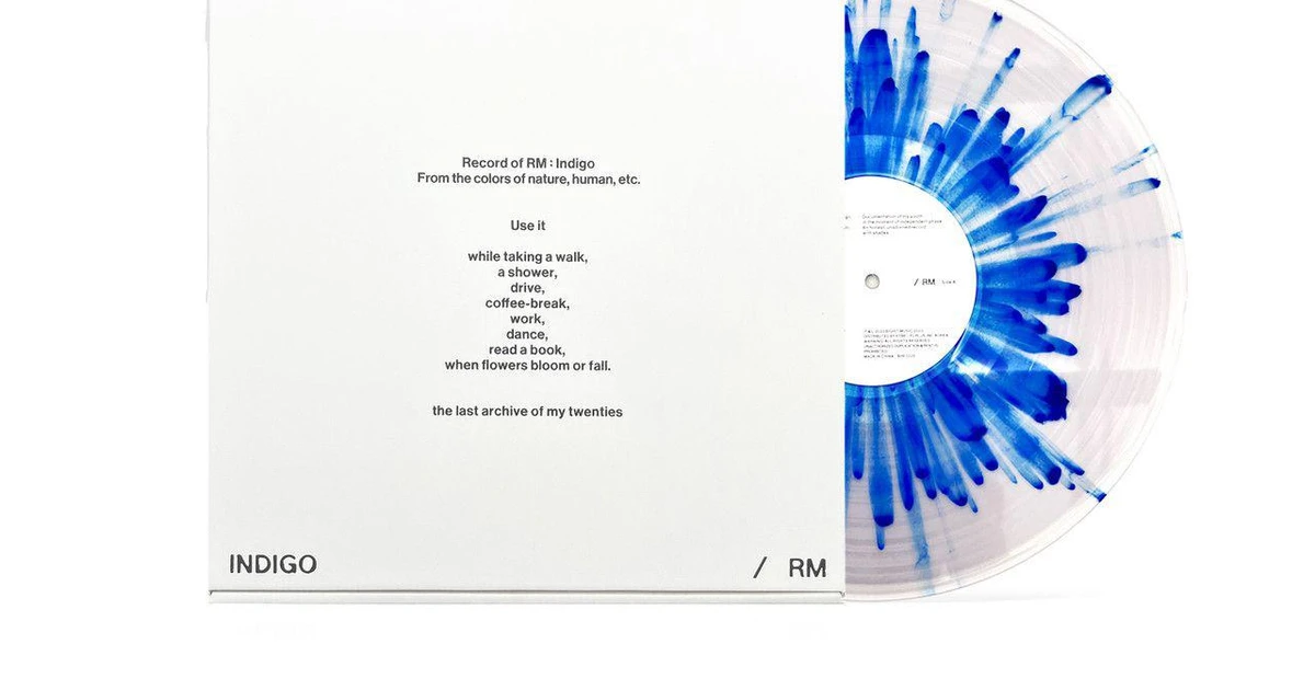 RM (BTS) Indigo Vinyl Record