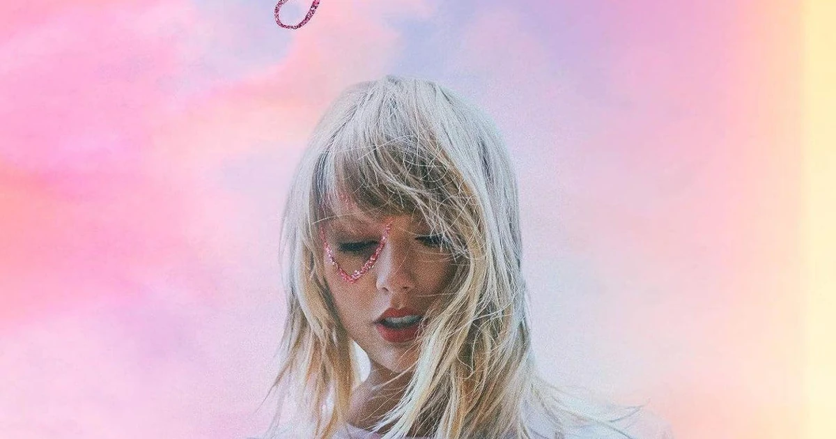Taylor Swift Lover (Pink, Blue) Vinyl Record