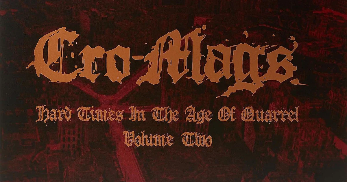 Cro-Mags HARD TIMES IN THE AGE OF QUARREL VOL 2 (Clear/2LP) Vinyl Record