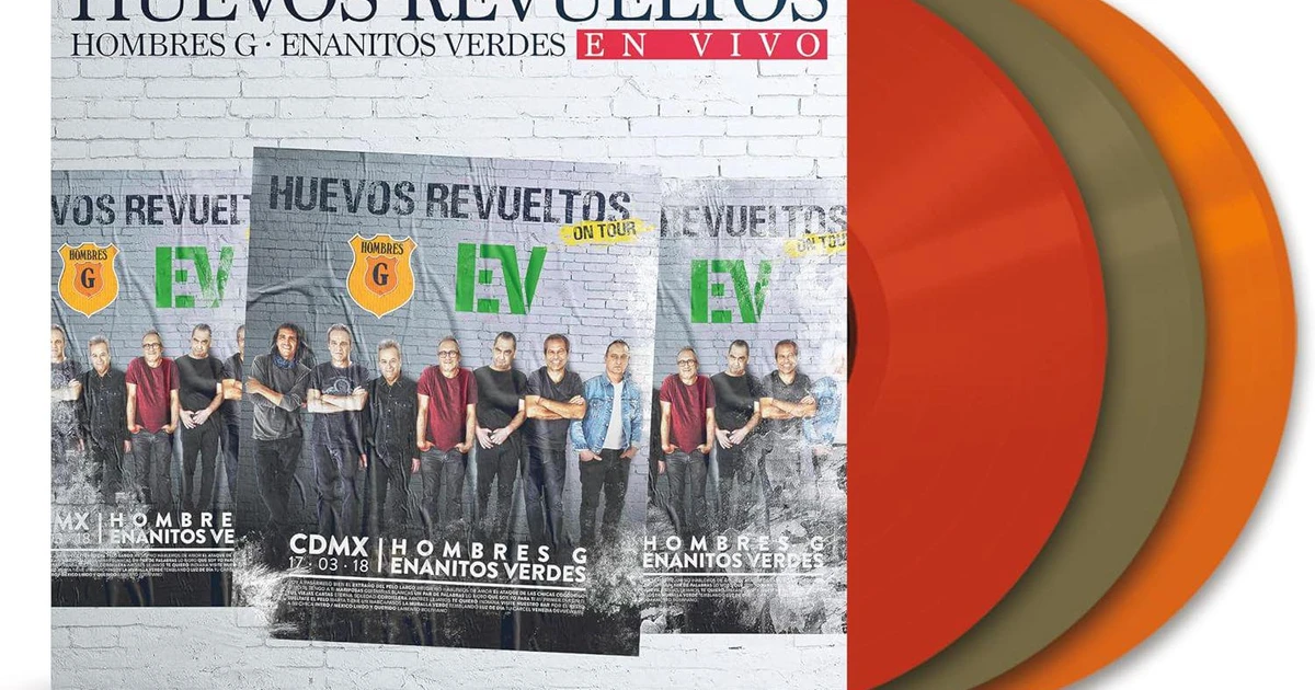 Hombres G Y Enanitos Verdes Huevos Revueltos En Vivo (3LP) Vinyl Record
